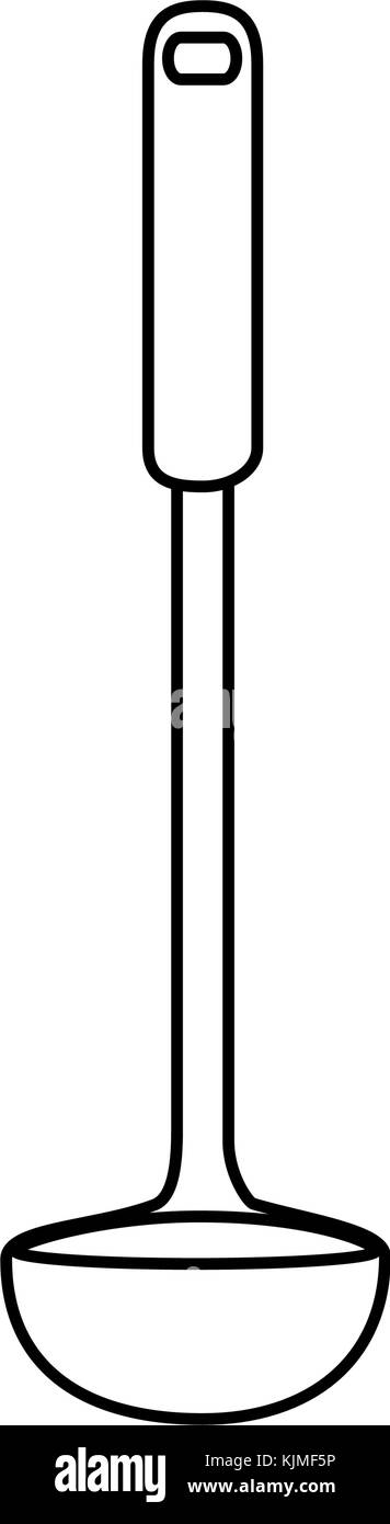 soup ladle isolated icon vector illustration design Stock Vector Image ...