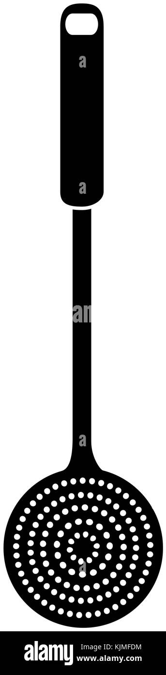 perforated spoon isolated icon vector illustration design Stock Vector ...