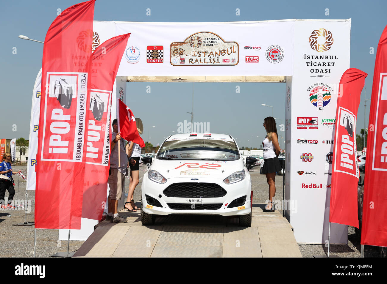 ISTANBUL, TURKEY - SEPTEMBER 09, 2017: Kagan Karamanoglu with Ford ...