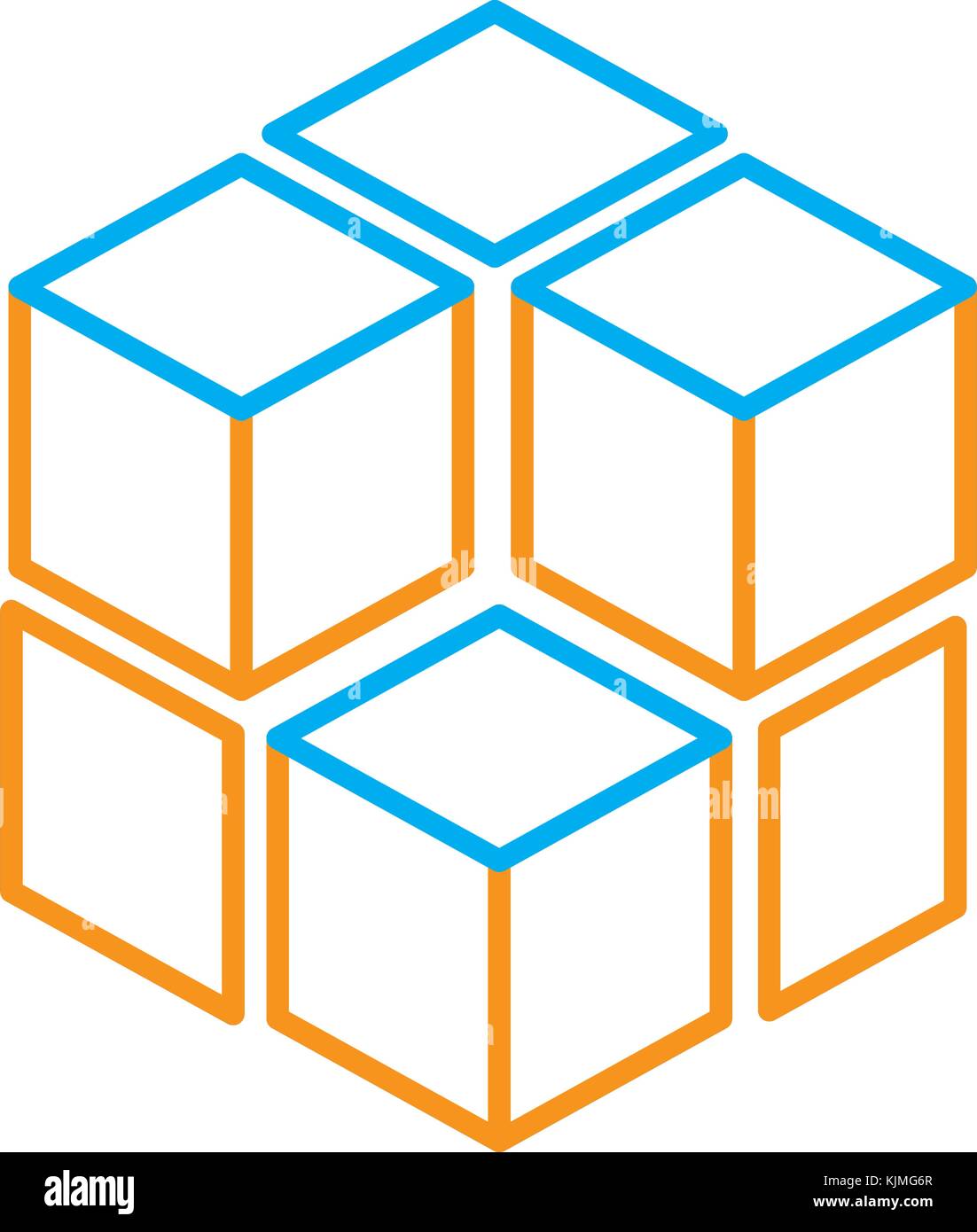 Cube shape design Stock Vector Image & Art - Alamy