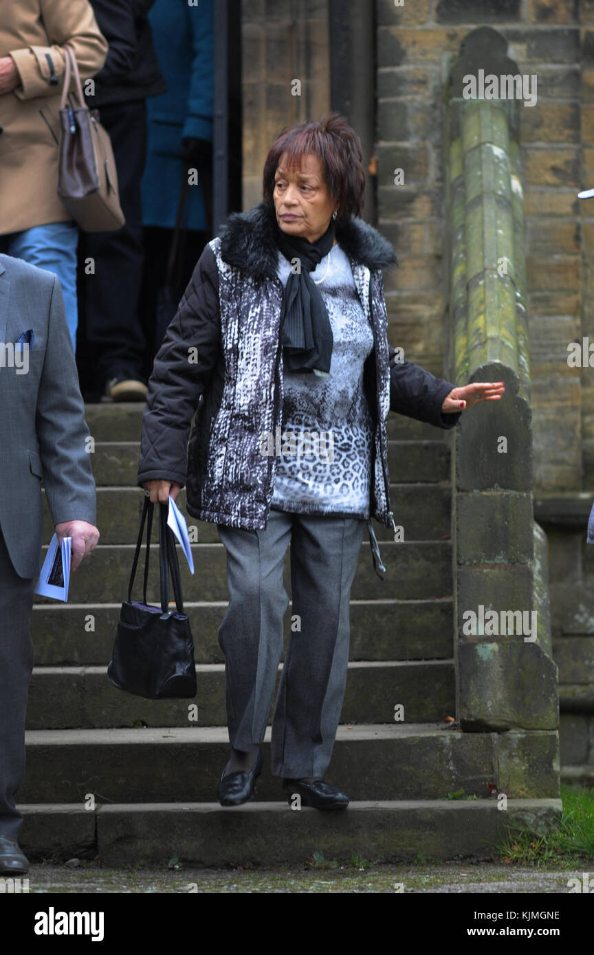 Janice Williams (widow of comedian Charlie Williams) attending Bobby ...