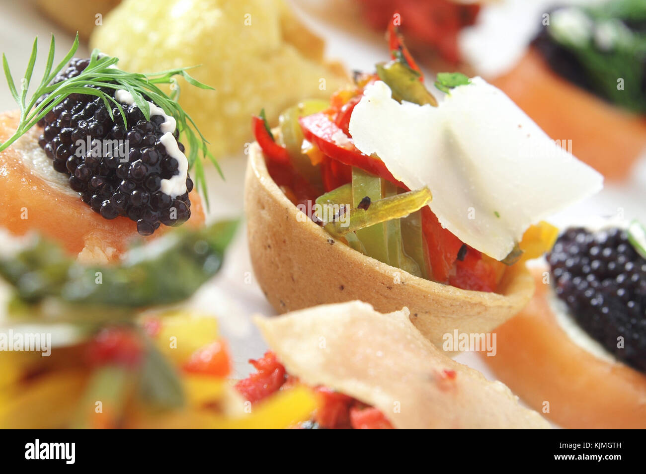 Selection of canapes hi-res stock photography and images - Alamy