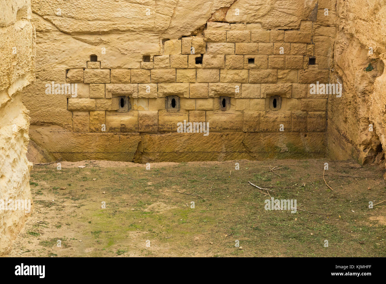 Counterscarp gallery with musketry loopholes and drop ditch (to ...