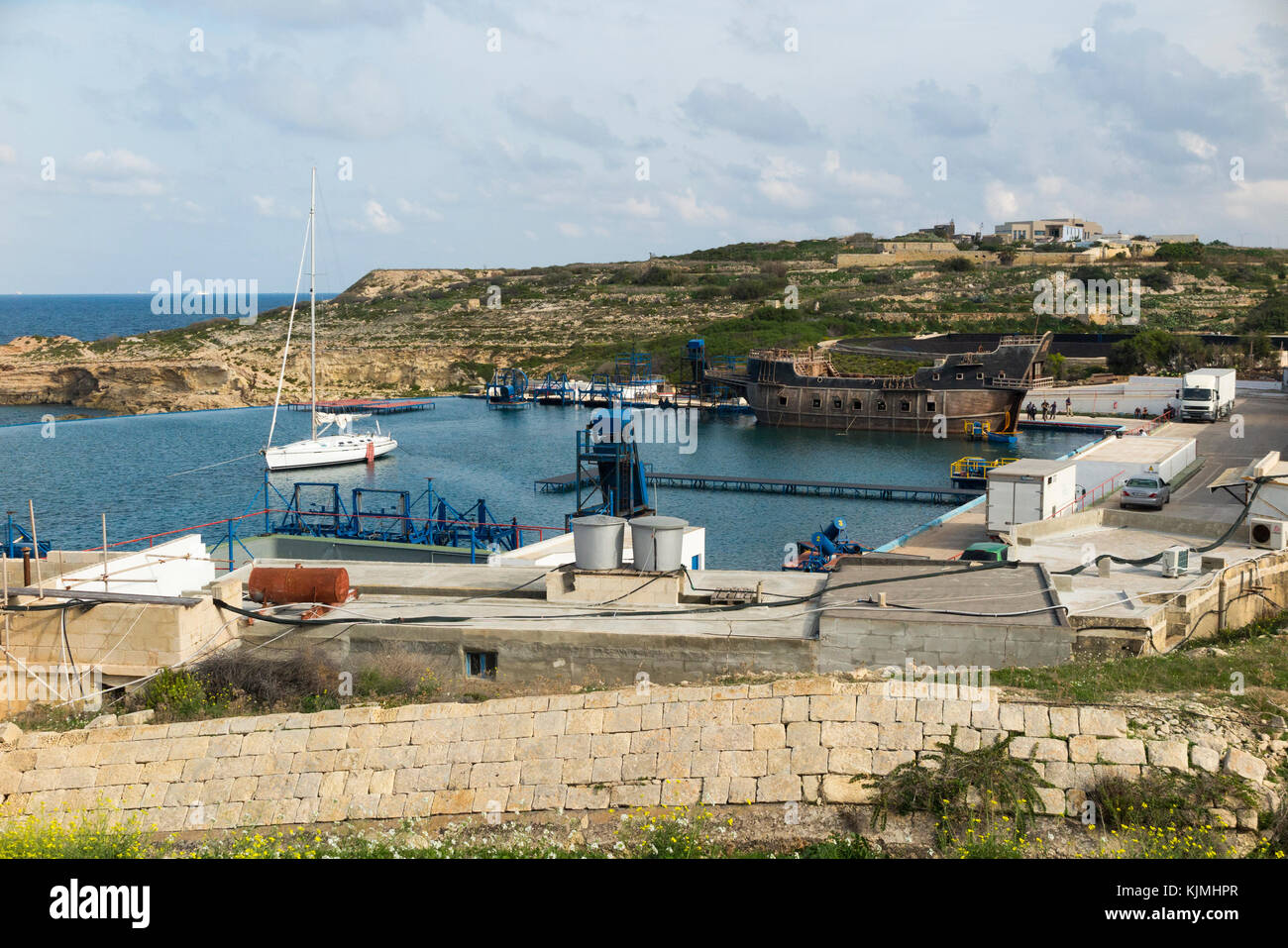 MALTA's "Mediterranean Film Studios" (MFS) is home to water tanks used ...