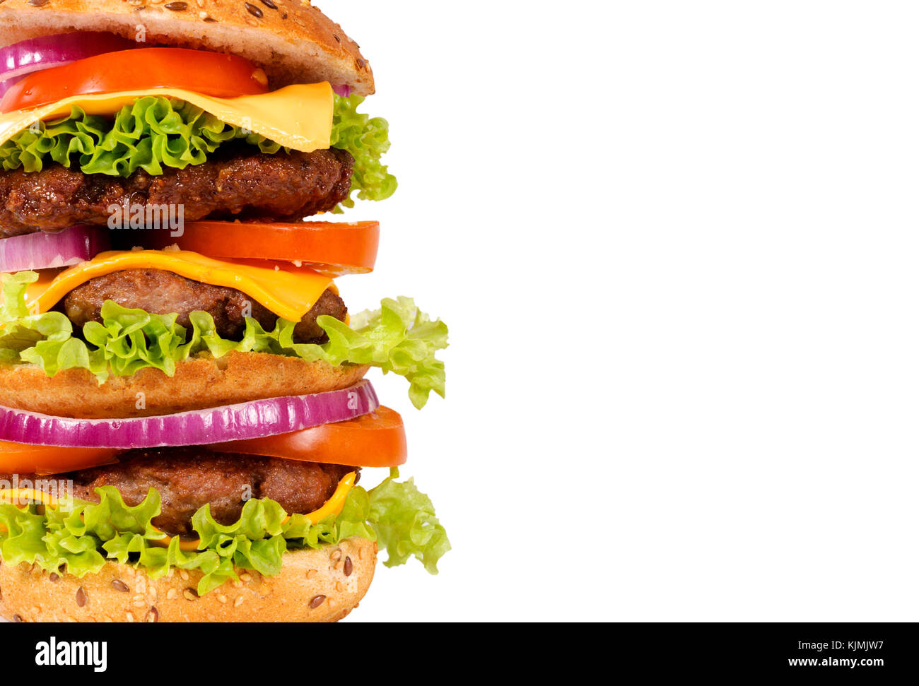 Triple cheeseburger fries hi-res stock photography and images - Alamy