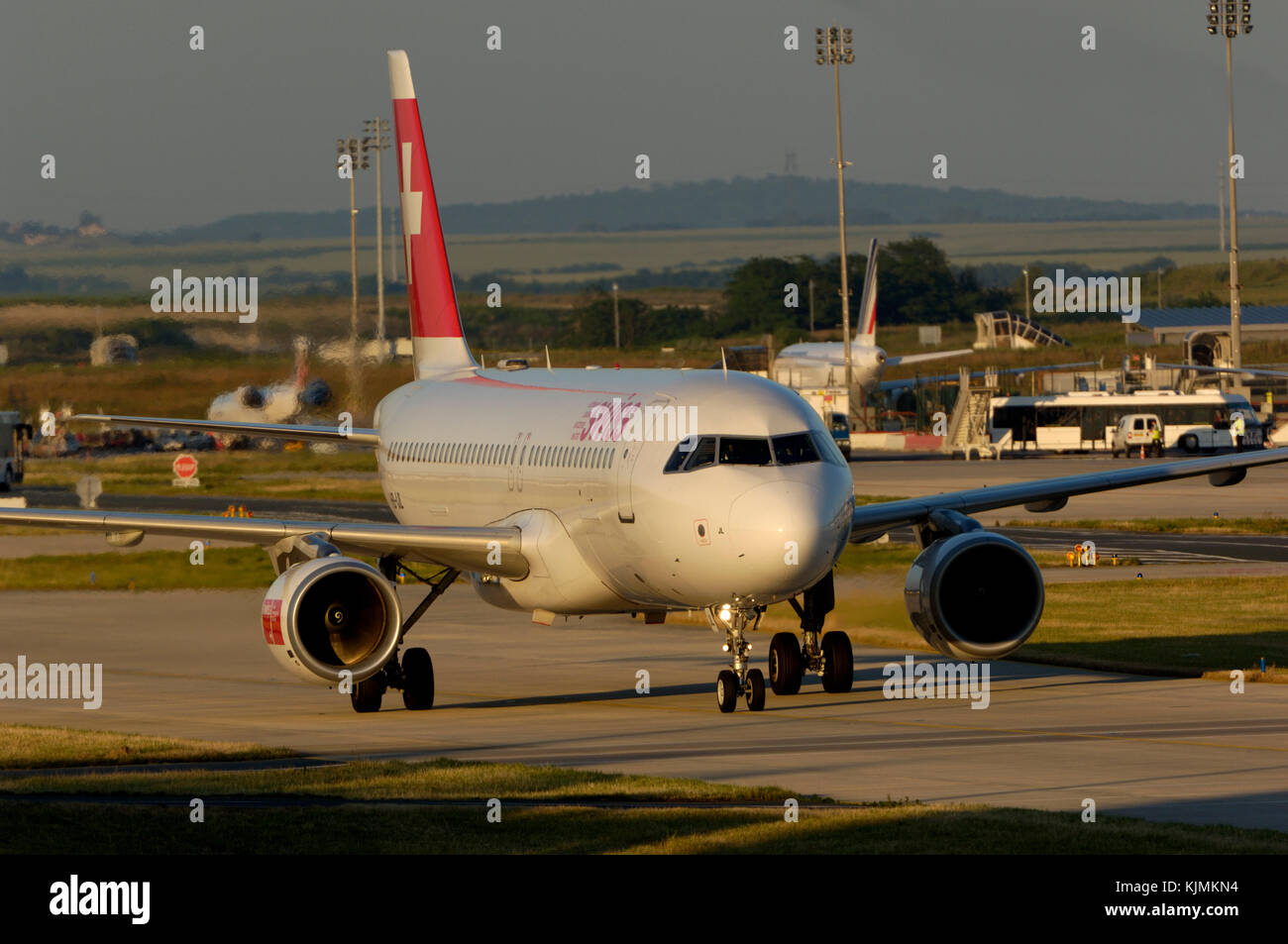 Swiss a320 taxiing hi-res stock photography and images - Alamy