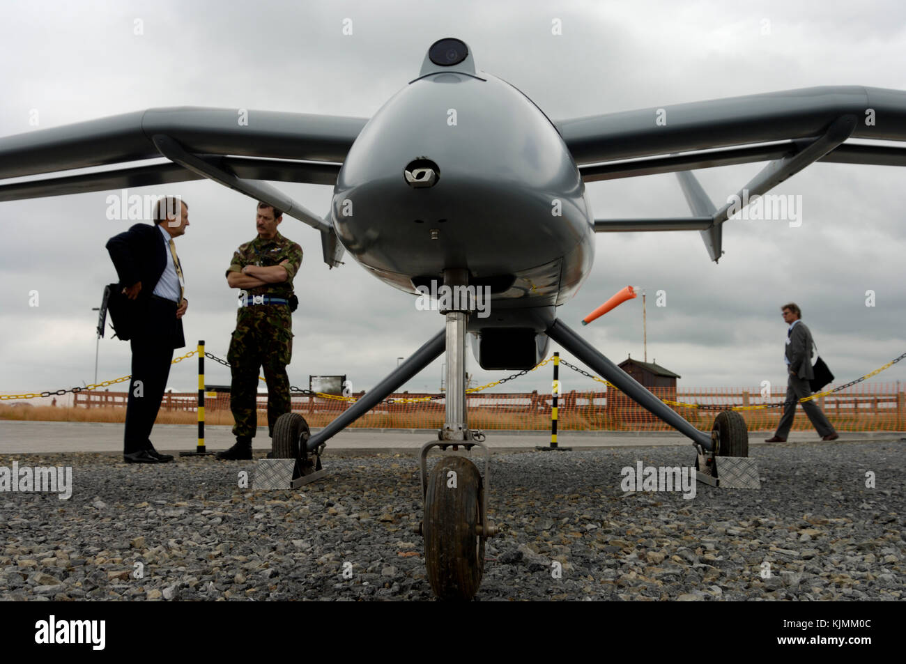 Selex Meteor Falco UAV parked in the static-display (msn003) with ...