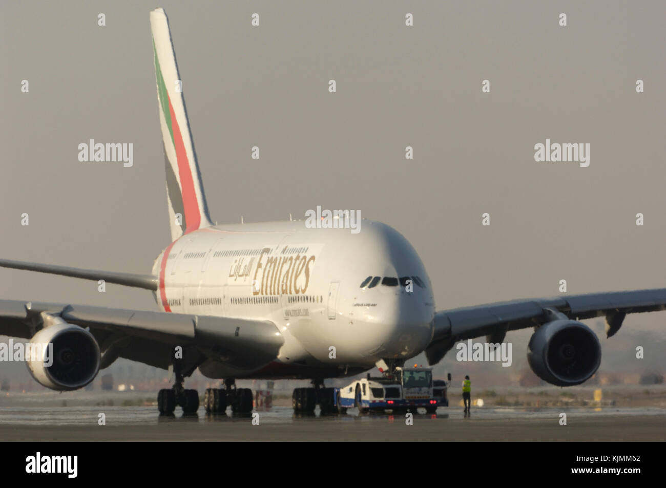 Airbus A380 prototype aircraft serial number msn004 pushback by a ...
