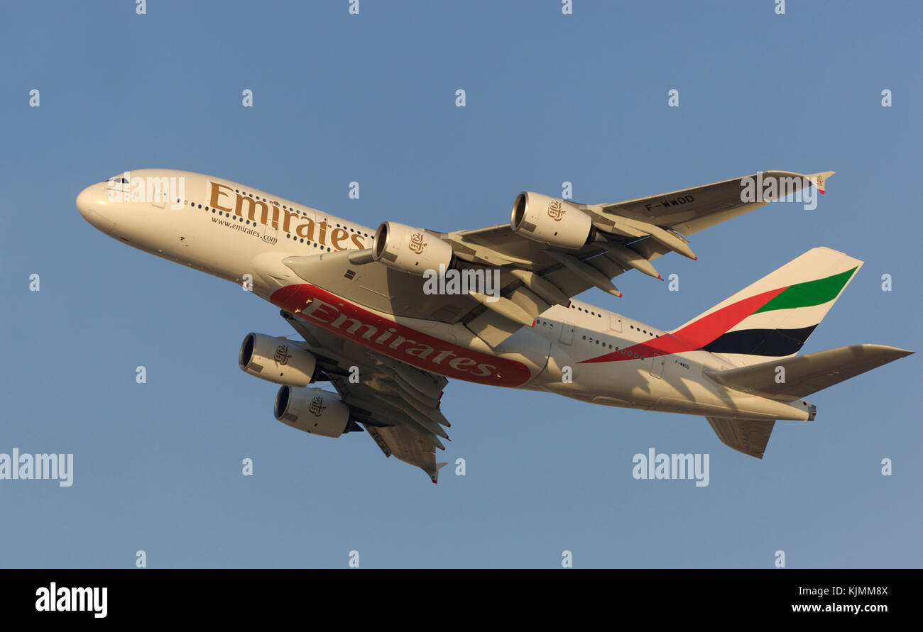 Airbus A380 prototype aircraft serial number msn004 flypast Stock Photo ...