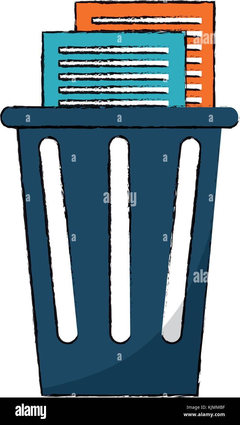 trash and document pages icon Stock Vector Image & Art - Alamy