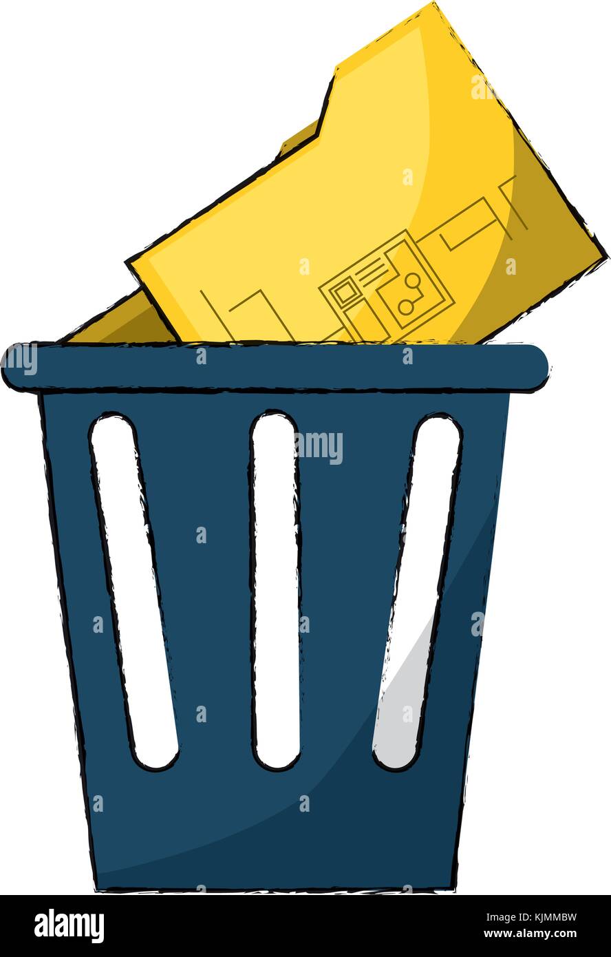 trash and folder icon Stock Vector Image & Art - Alamy