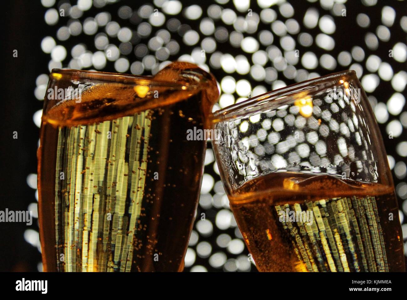 Toast with Champagne at Christmas Stock Photo - Alamy