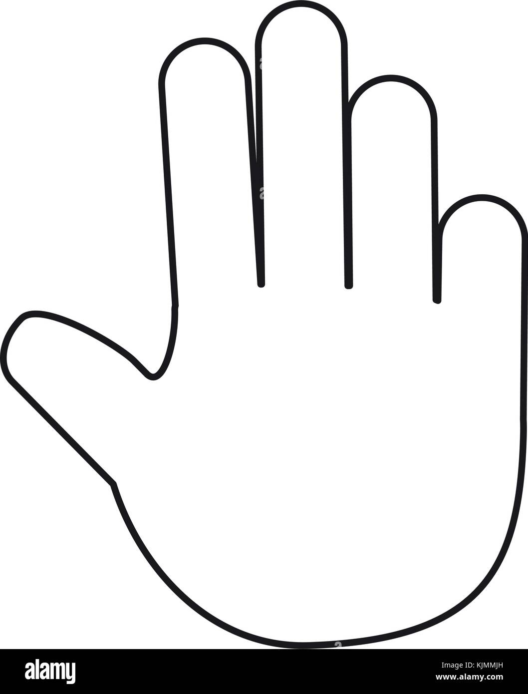 human hand icon Stock Vector Image & Art - Alamy