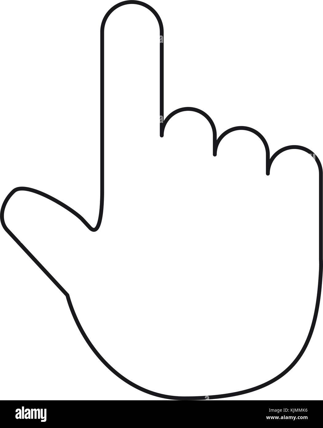 human hand icon Stock Vector Image & Art - Alamy