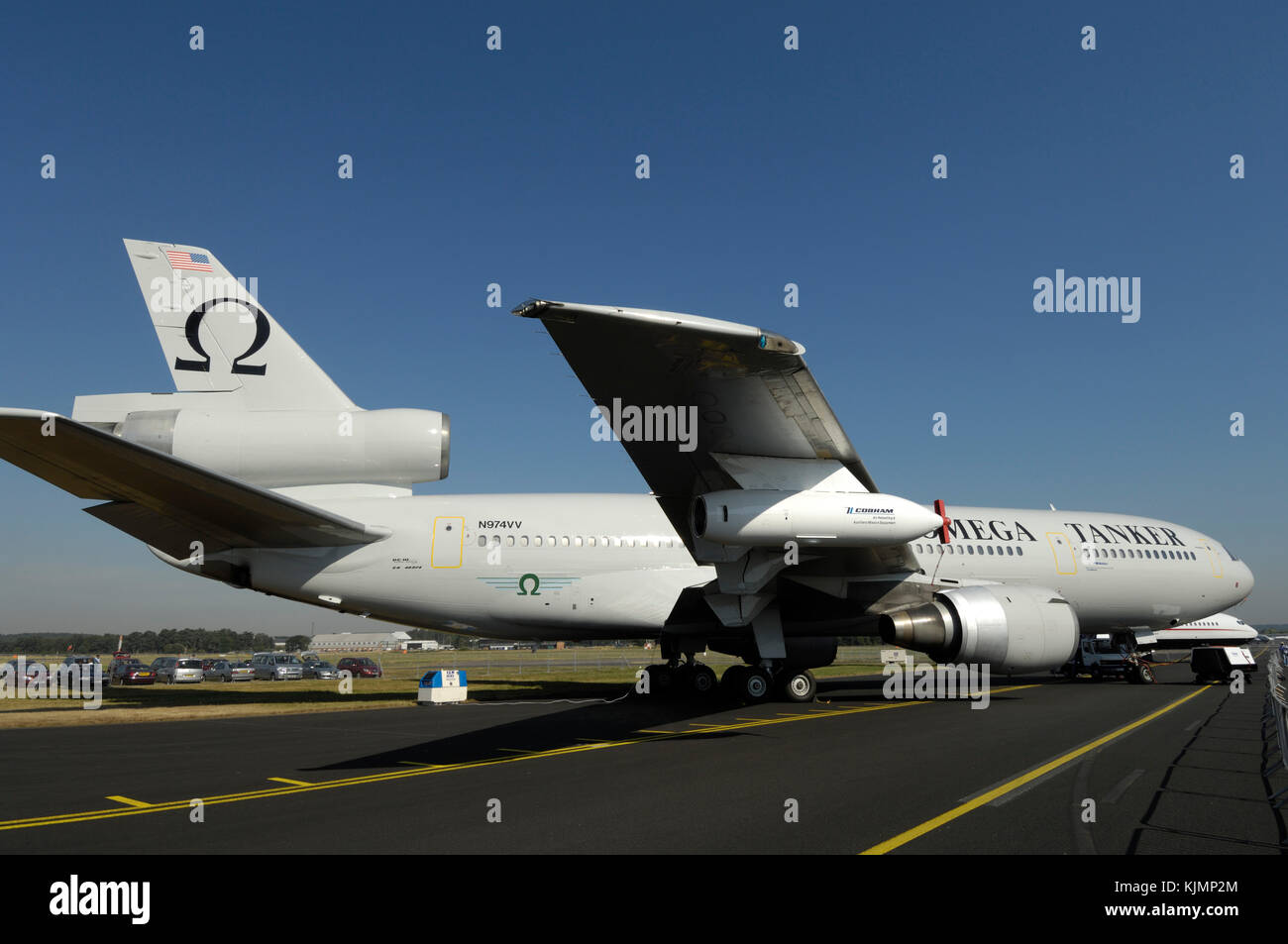 Omega Tanker McDonnell Douglas DC-10-40 parked in the static-display at ...