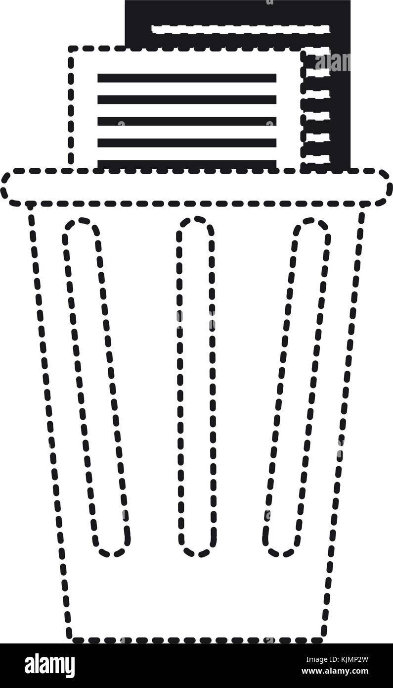 trash and document pages icon Stock Vector Image & Art - Alamy