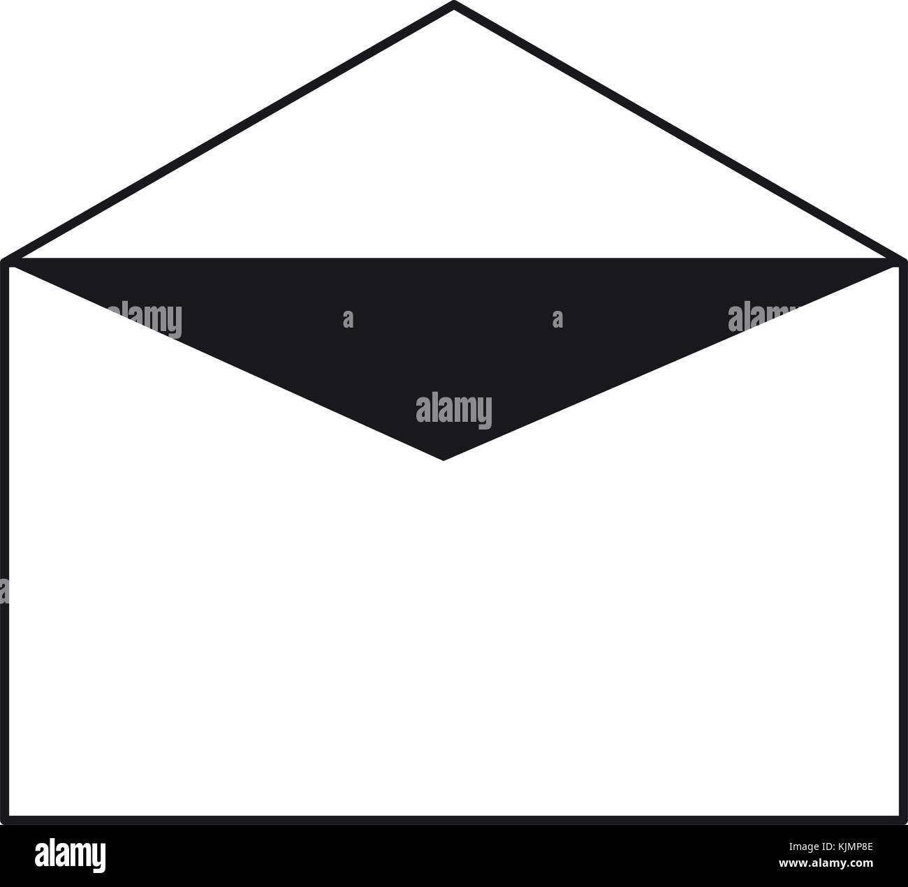 open envelope icon Stock Vector Image & Art - Alamy