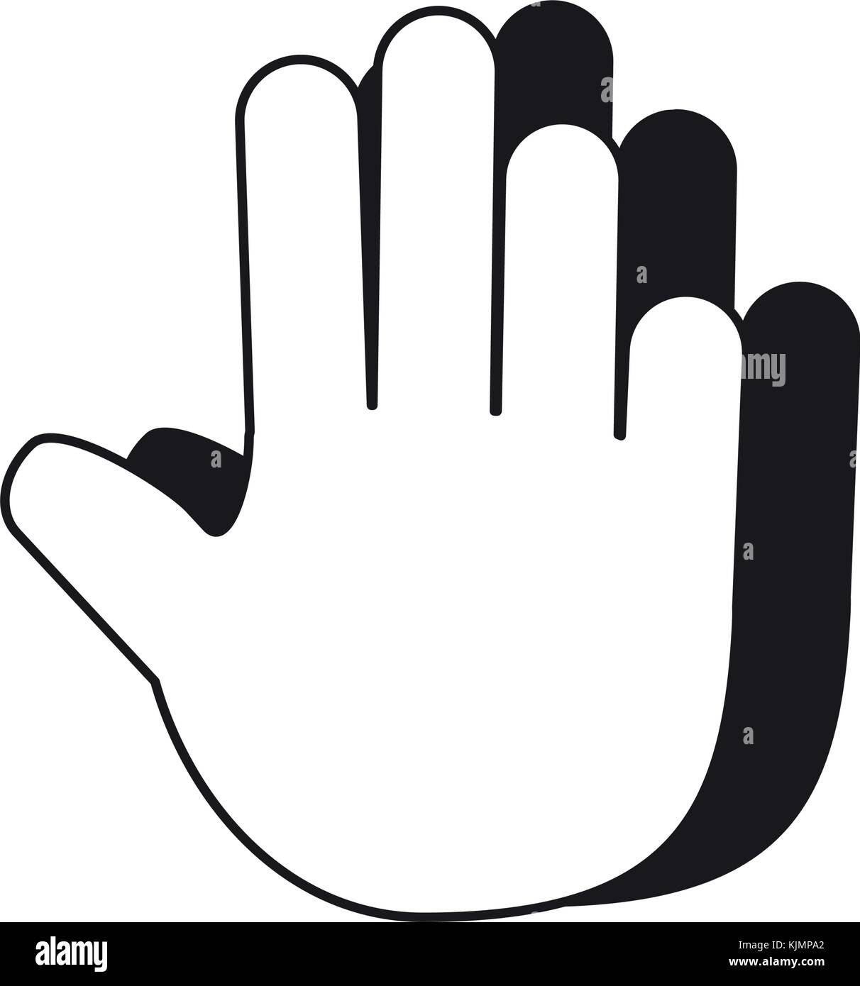 human hand icon Stock Vector Image & Art - Alamy