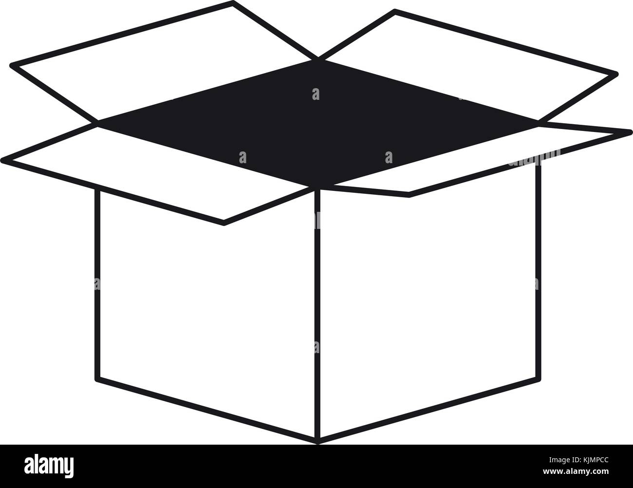 opened cardbox icon image Stock Vector Image & Art - Alamy