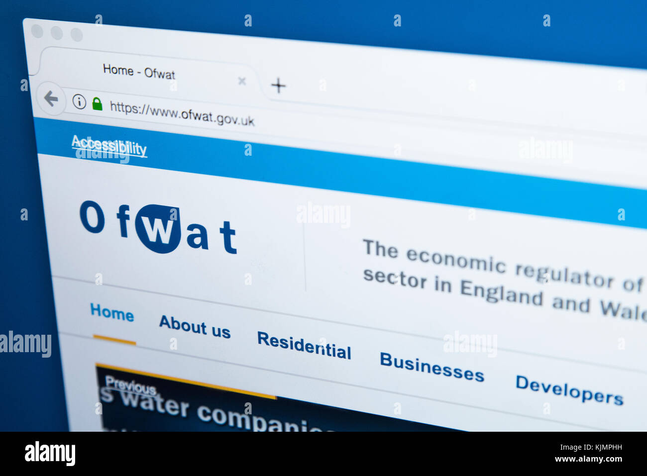 LONDON, UK - NOVEMBER 17TH 2017: The homepage of the official website ...