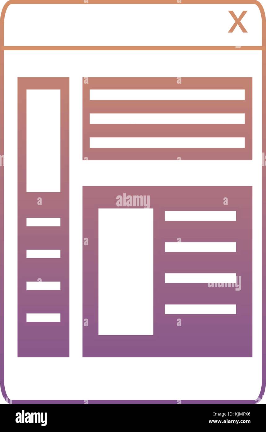 web page interface icon Stock Vector Image & Art - Alamy