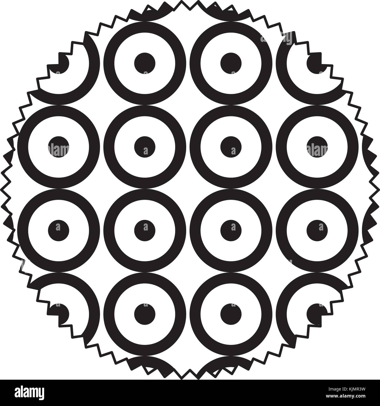 Isolated pattern circle design Stock Vector Image & Art - Alamy
