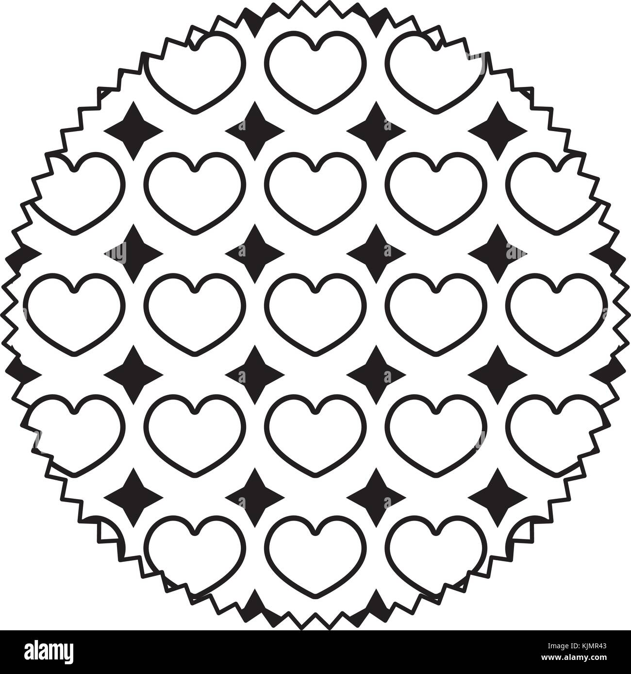 Isolated pattern circle design Stock Vector Image & Art - Alamy