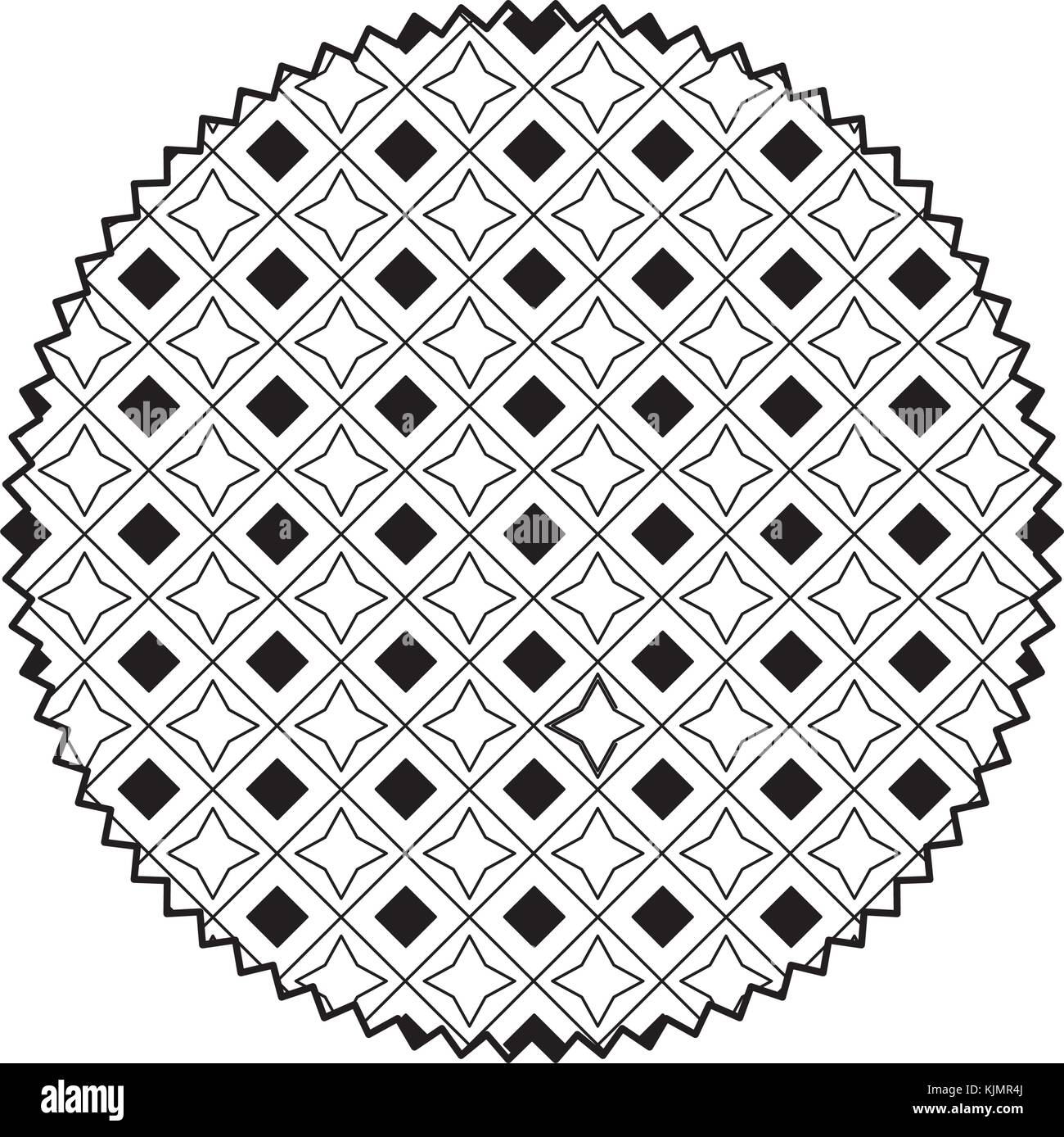 Isolated pattern circle design Stock Vector Image & Art - Alamy