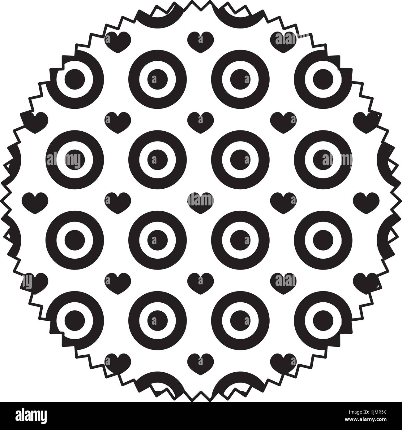 Isolated pattern circle design Stock Vector Image & Art - Alamy