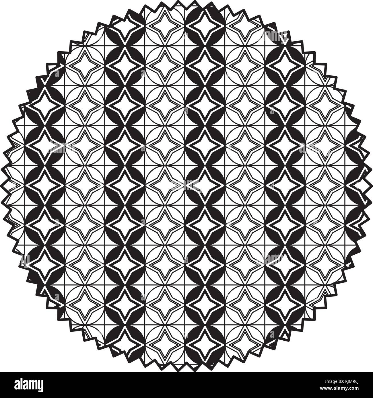 Isolated pattern circle design Stock Vector Image & Art - Alamy