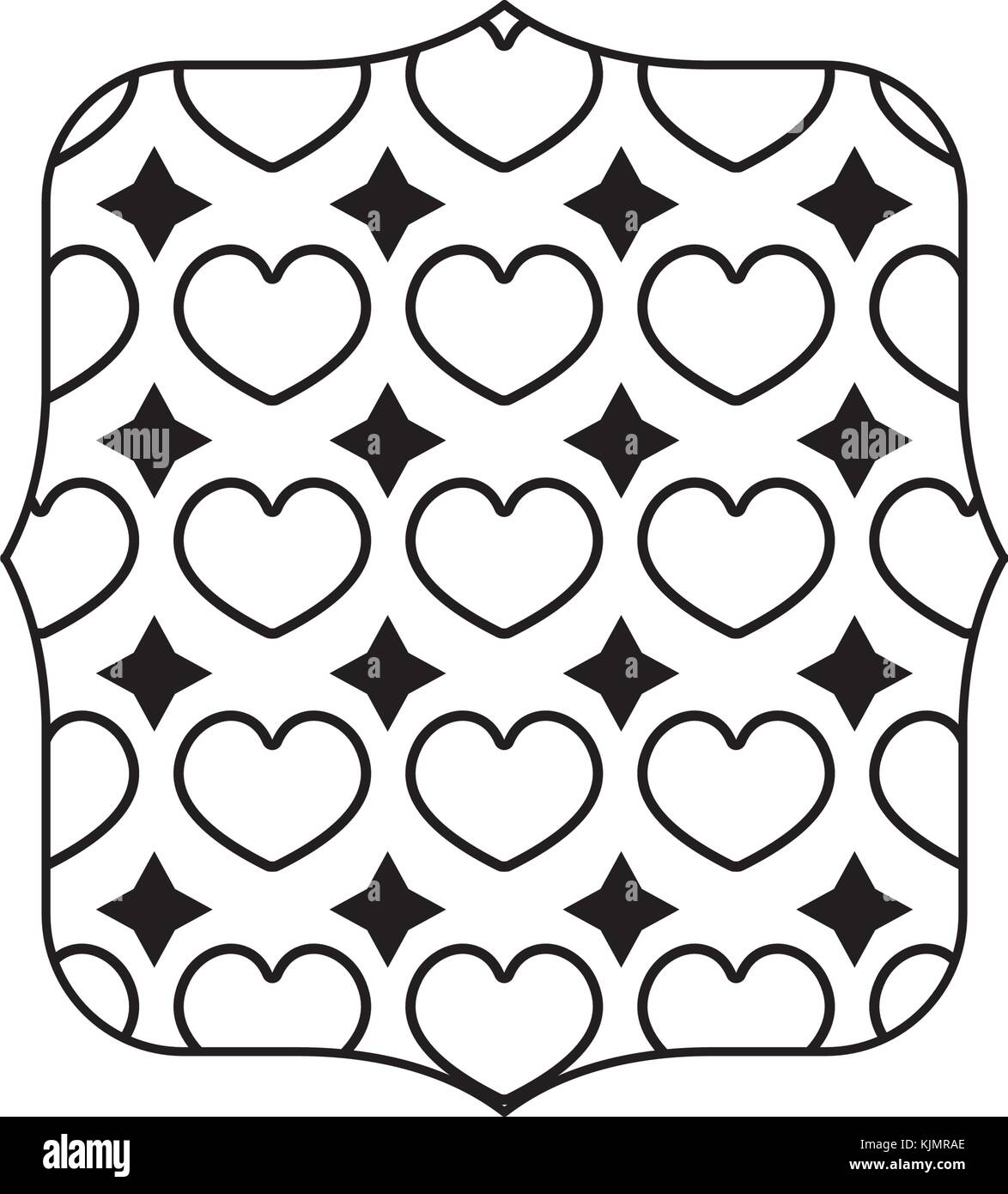 Isolated pattern frame design Stock Vector Image & Art - Alamy