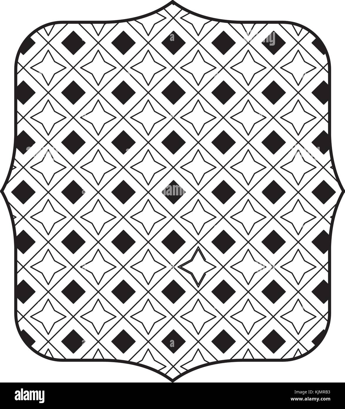 Isolated pattern frame design Stock Vector Image & Art - Alamy