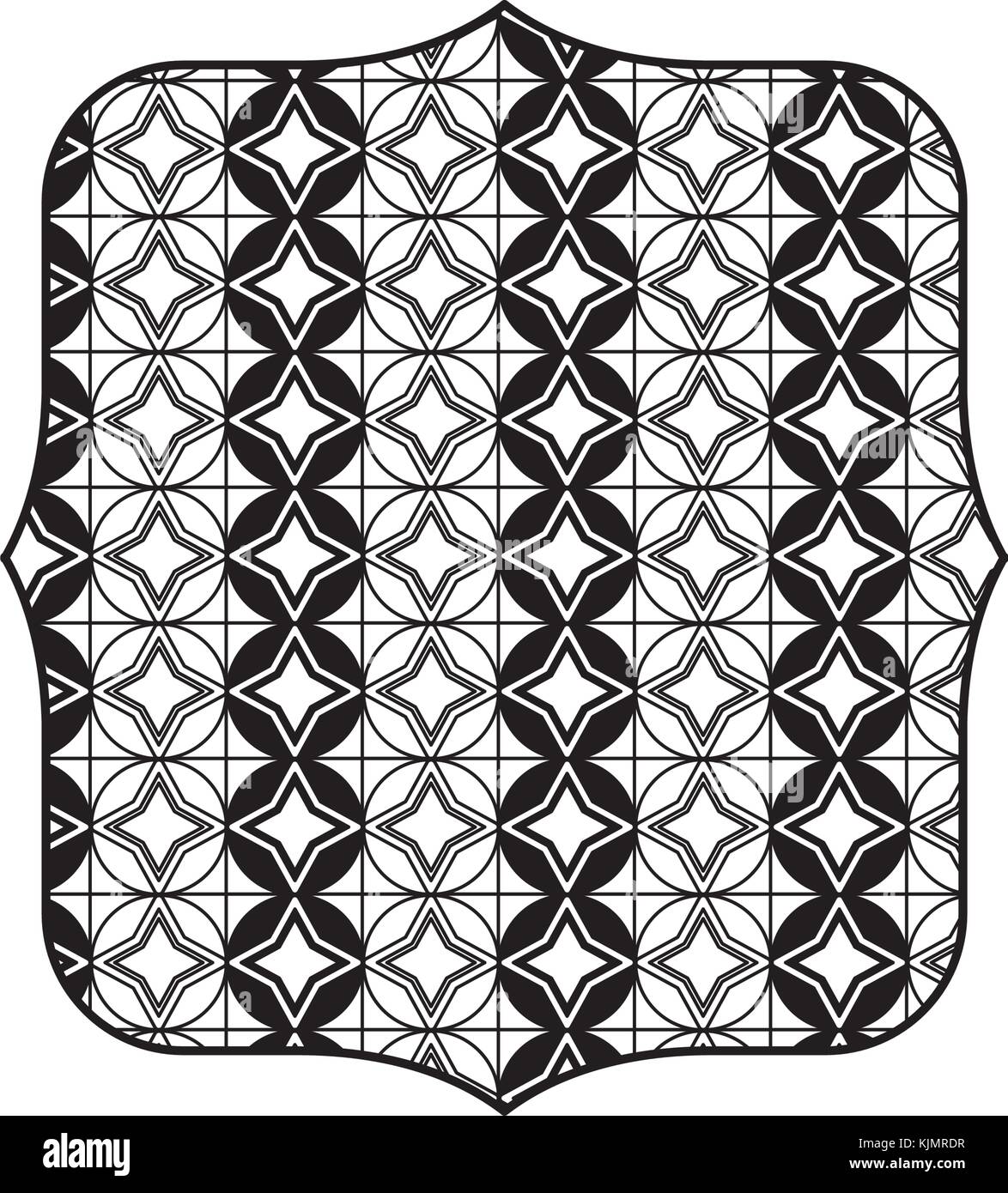 Isolated pattern frame design Stock Vector Image & Art - Alamy