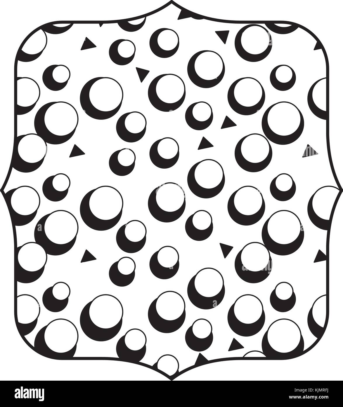 Isolated pattern frame design Stock Vector Image & Art - Alamy