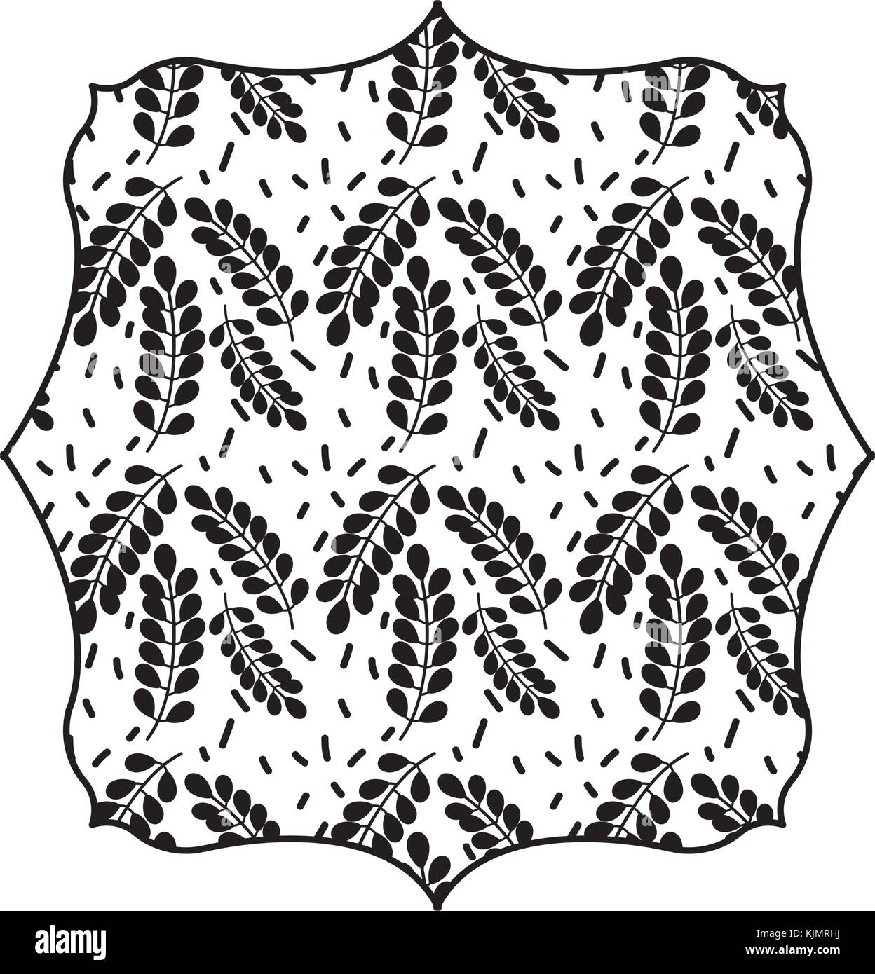 Isolated pattern frame design Stock Vector Image & Art - Alamy