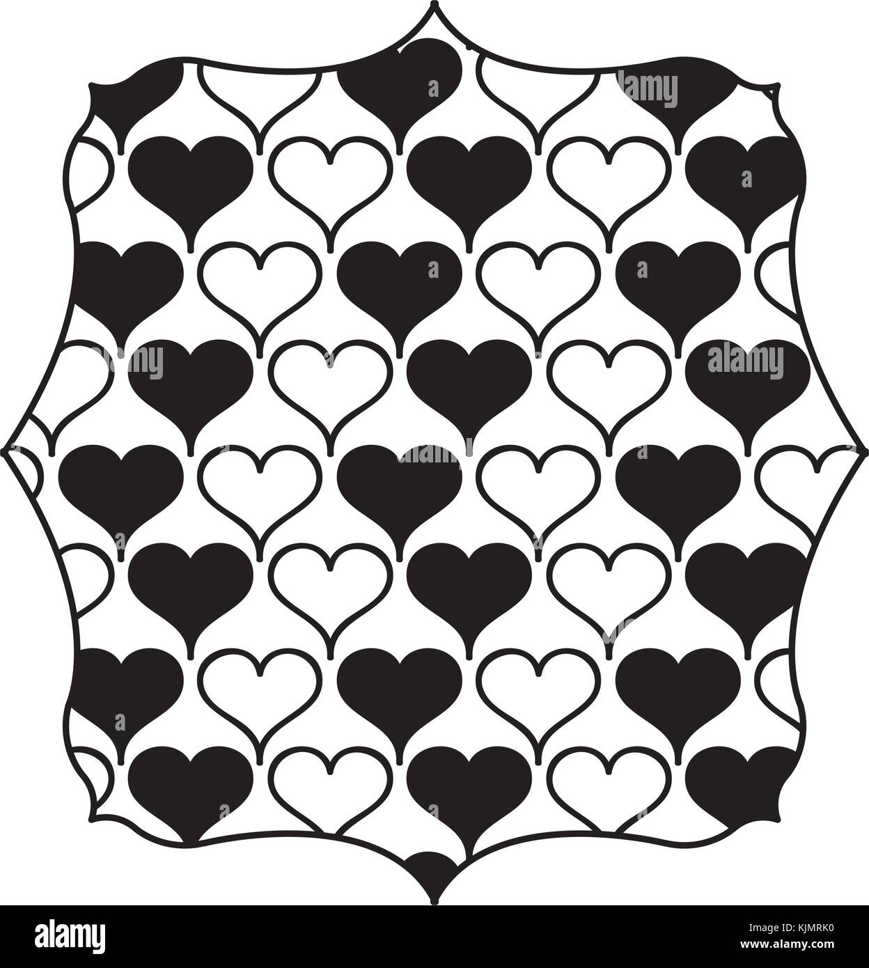 Isolated pattern frame design Stock Vector Image & Art - Alamy