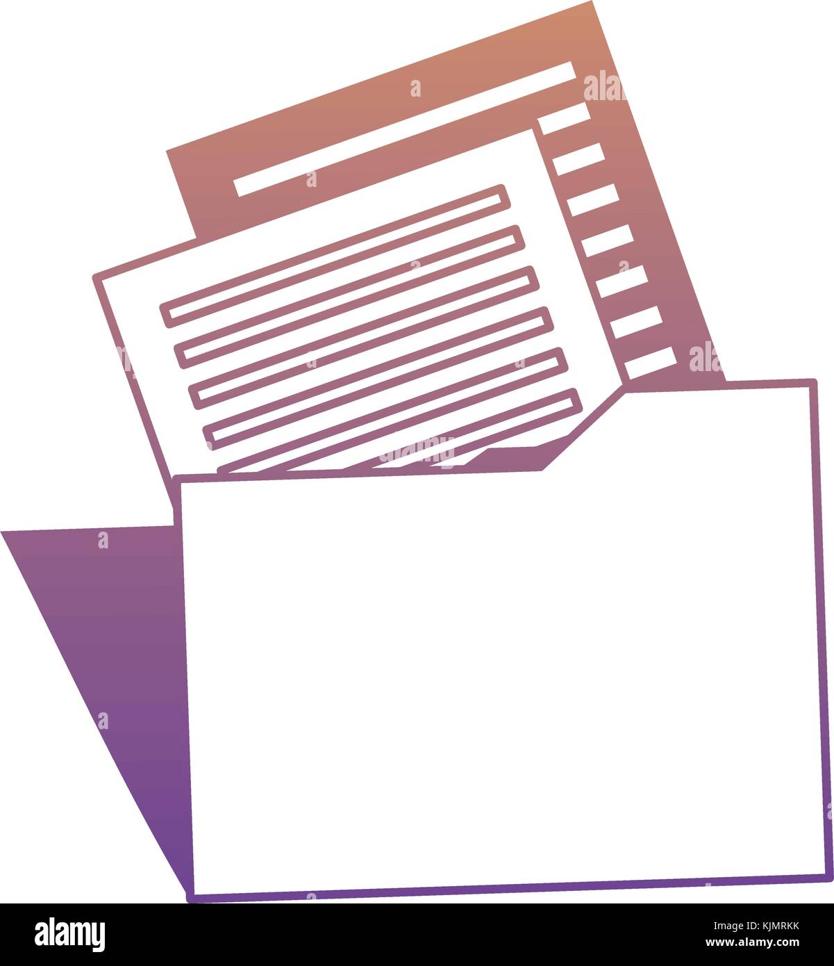Document Folder Design Concept Stock Vector Image And Art Alamy