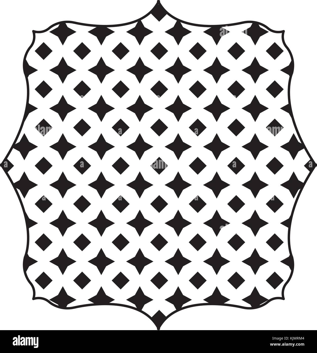 Isolated pattern frame design Stock Vector Image & Art - Alamy