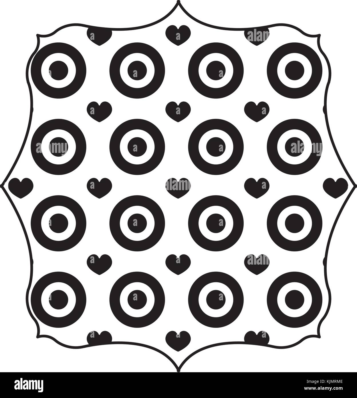 Isolated pattern frame design Stock Vector Image & Art - Alamy