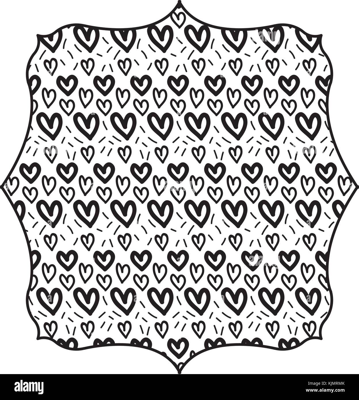 Isolated pattern frame design Stock Vector Image & Art - Alamy