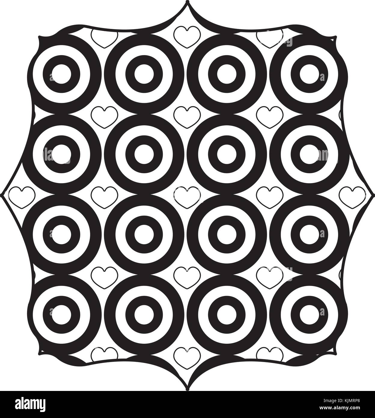 Isolated pattern frame design Stock Vector Image & Art - Alamy