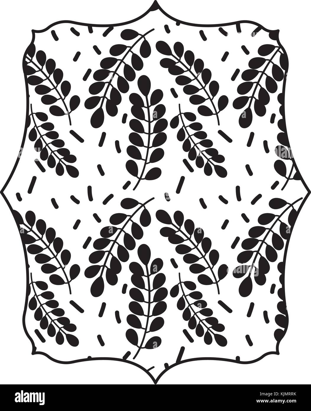 Isolated pattern frame design Stock Vector Image & Art - Alamy