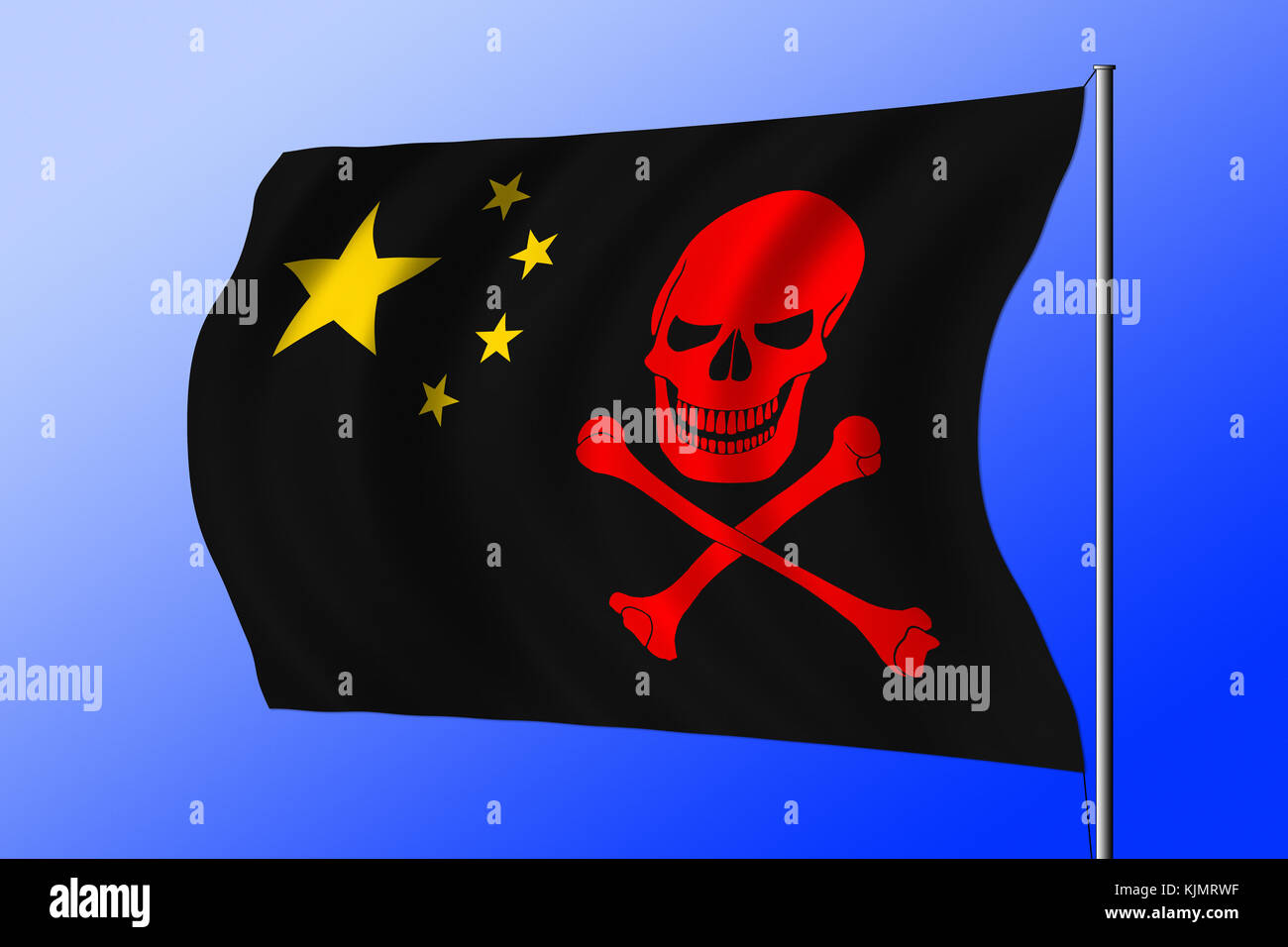 Chinese pirate flag hi-res stock photography and images - Alamy