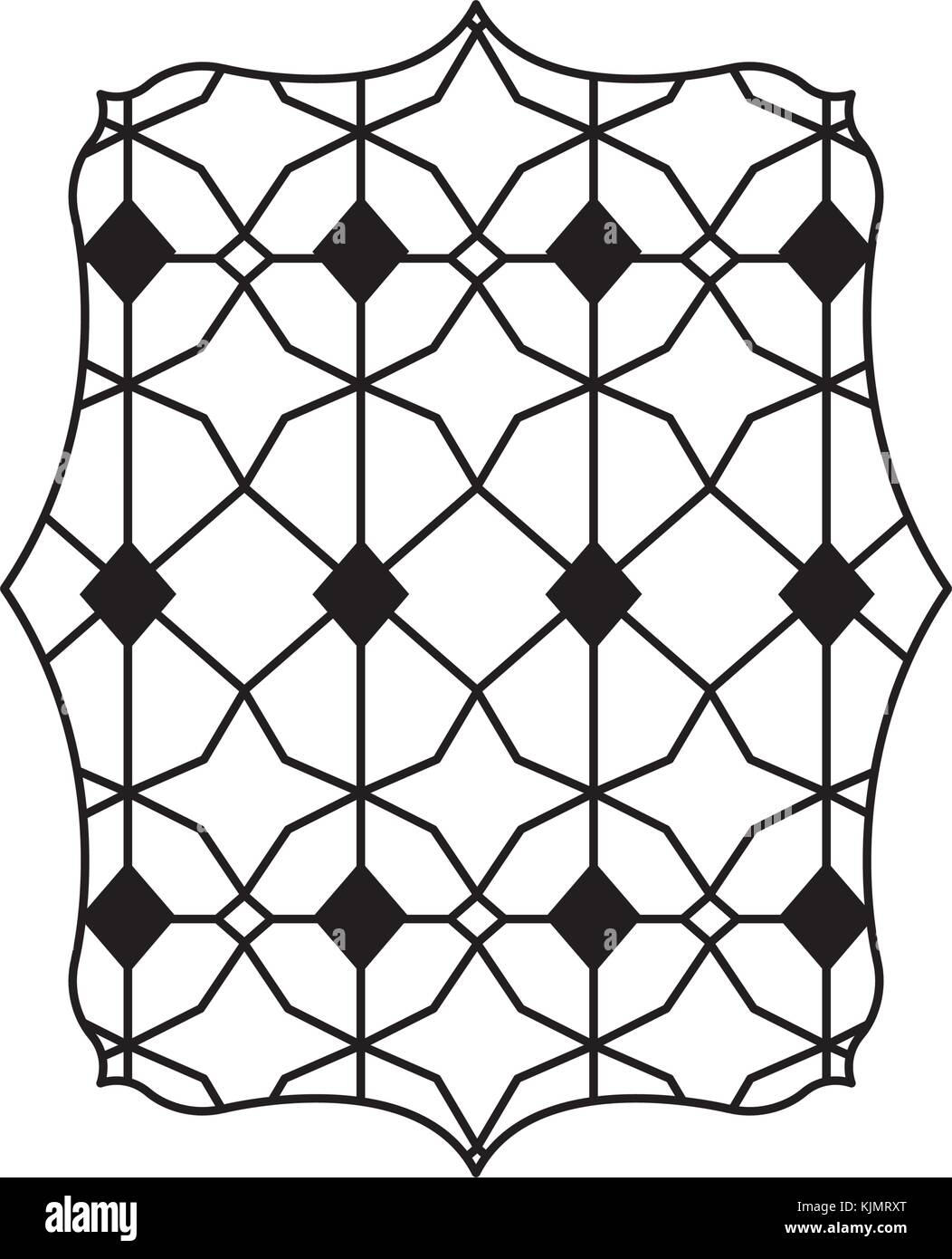 Isolated pattern frame design Stock Vector Image & Art - Alamy