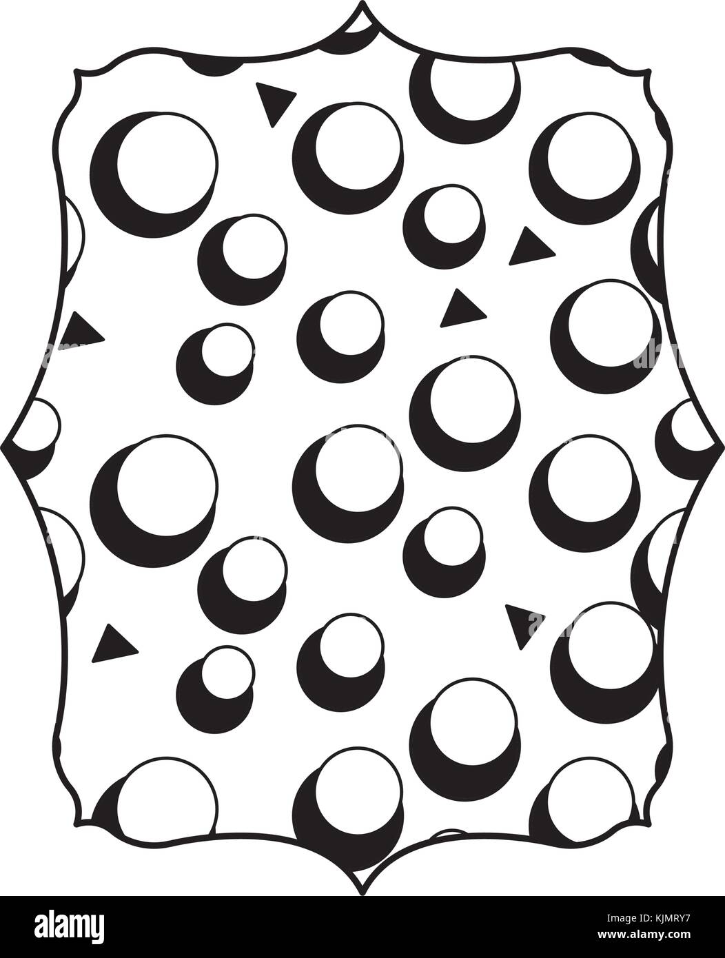 Isolated pattern frame design Stock Vector Image & Art - Alamy