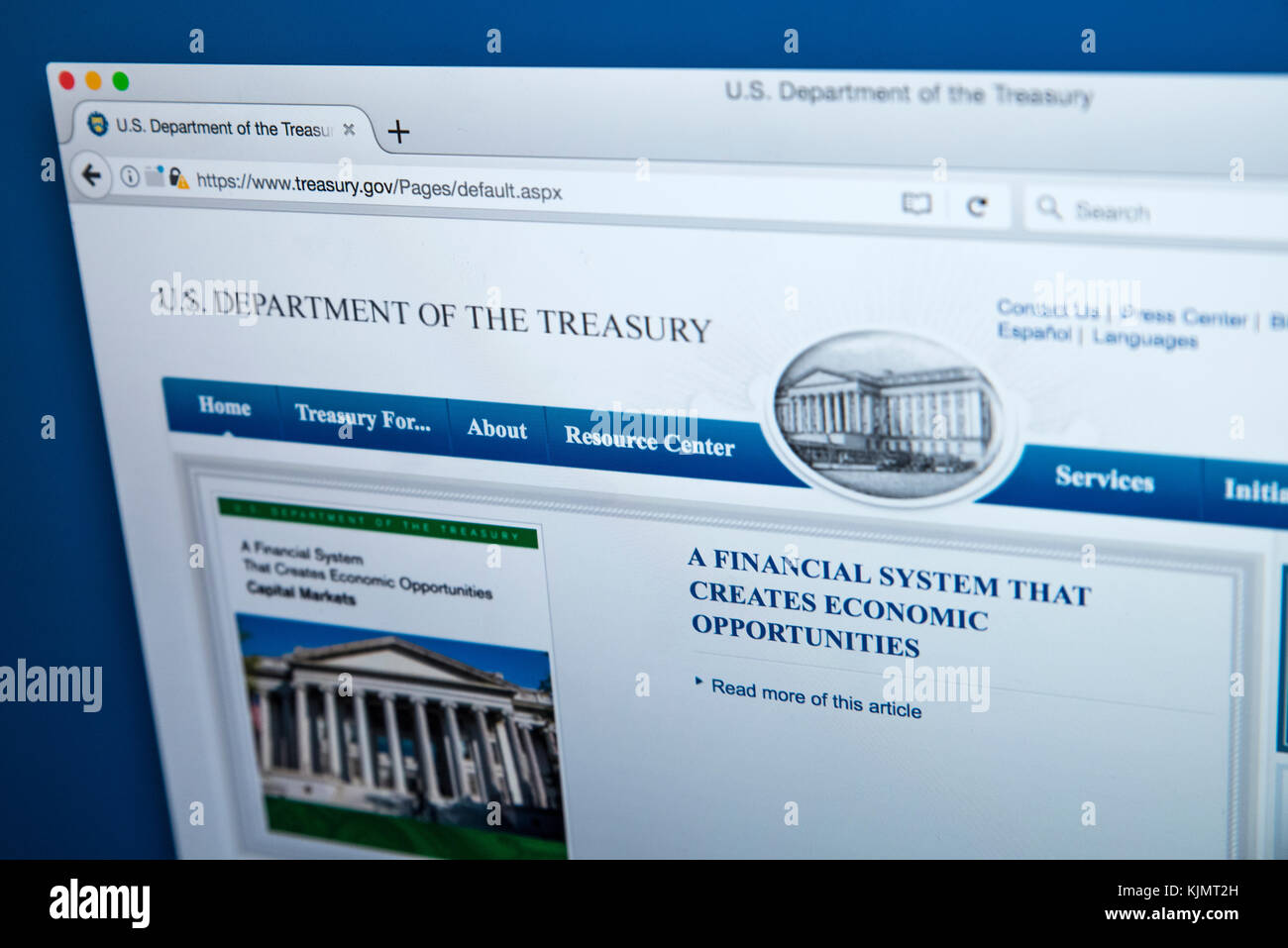 Us treasury department logo hi-res stock photography and images - Alamy