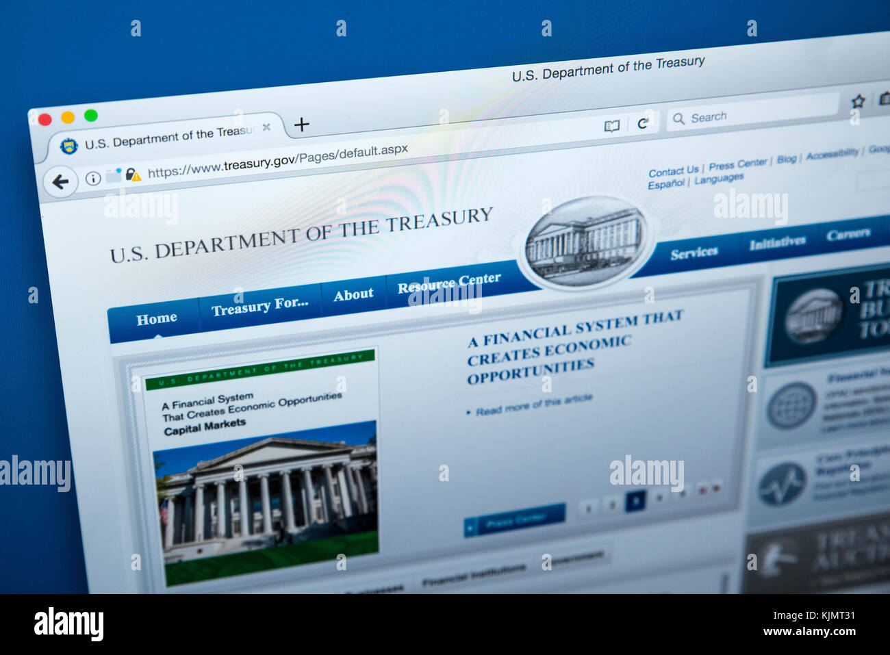 Us treasury department logo hi-res stock photography and images - Alamy