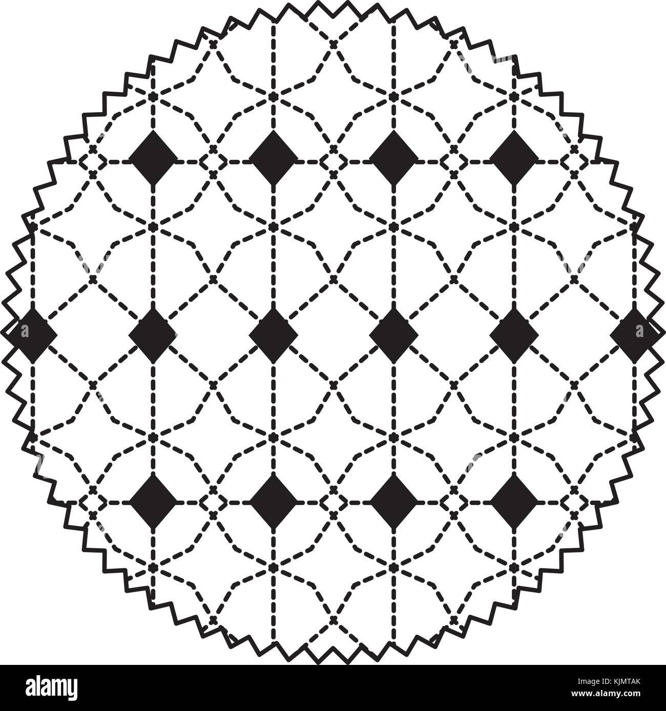 Isolated pattern circle design Stock Vector Image & Art - Alamy