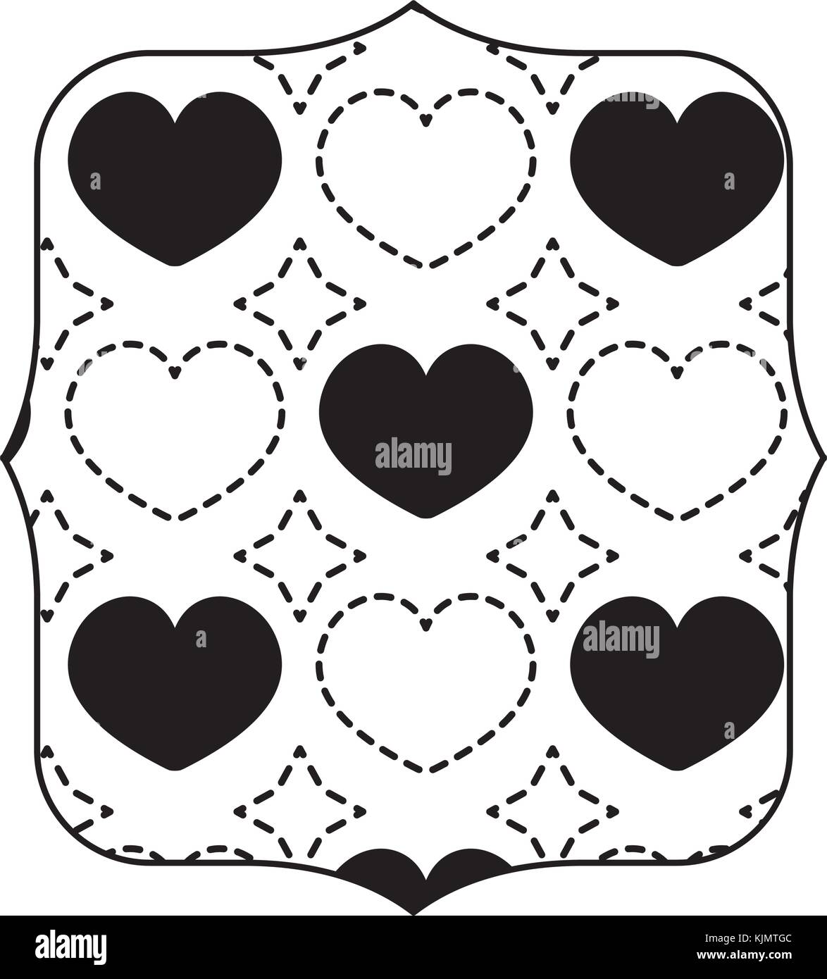 Isolated pattern frame design Stock Vector Image & Art - Alamy