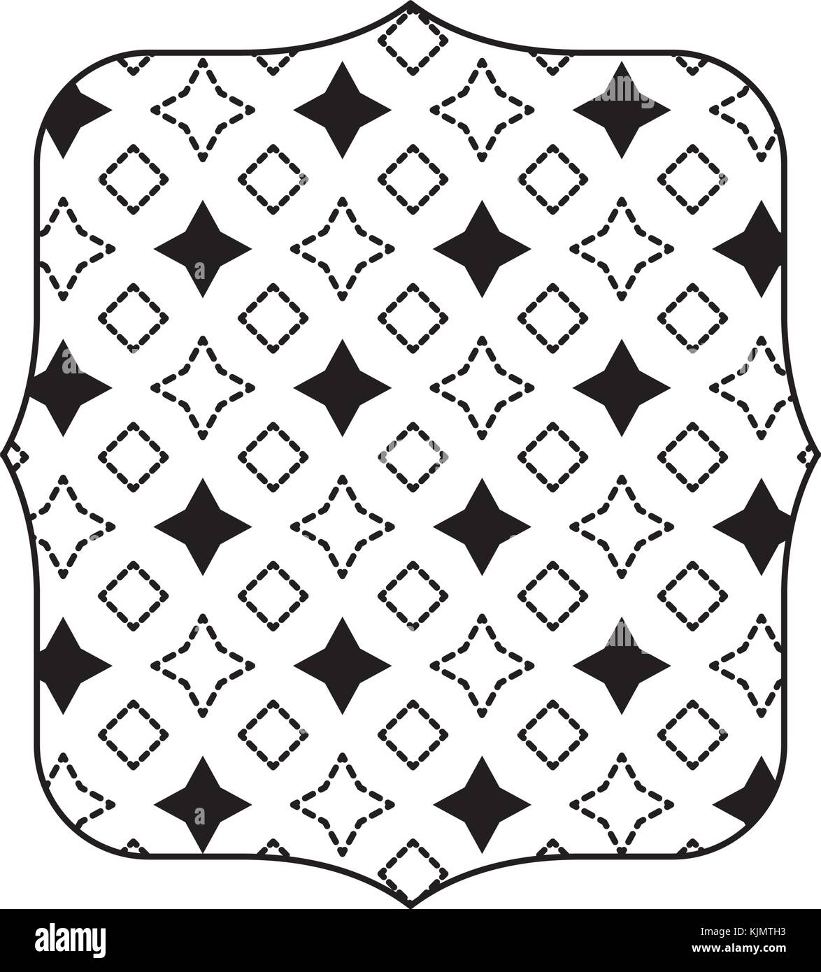 Isolated pattern frame design Stock Vector Image & Art - Alamy